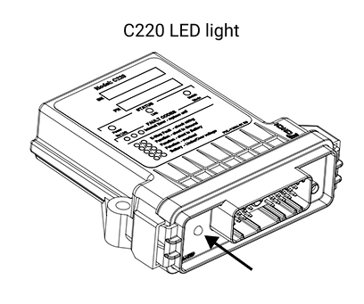 C220 LED status lights